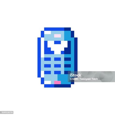 레트로 8 비트 픽셀 아트 휴대 전화 아이콘입니다 Y2k 그래픽 디자인 인쇄 및 장식 패턴에 대한 향수를 불러 일으키는 스티커