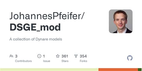 Github Johannespfeifer Dsge Mod A Collection Of Dynare Models