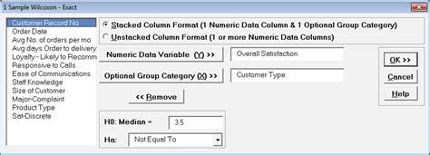 One Sample Wilcoxon Sign Test Exact