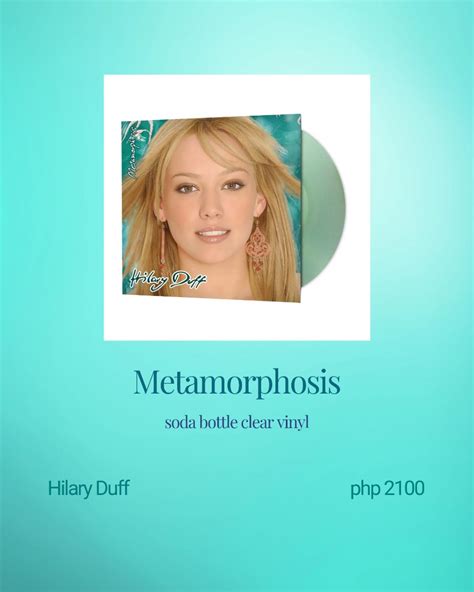 Hilary Duff Metamorphosis Hobbies And Toys Music And Media Vinyls On