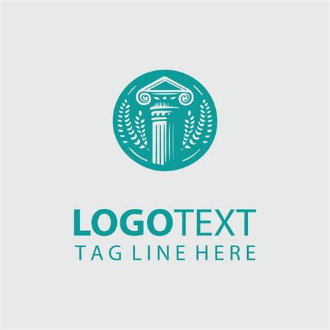 Ionic Pillars Classical Column Logo 57699936 Vector Art At Vecteezy