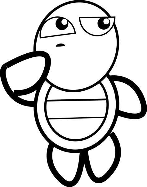 Turtle Line Drawings Clipart Best