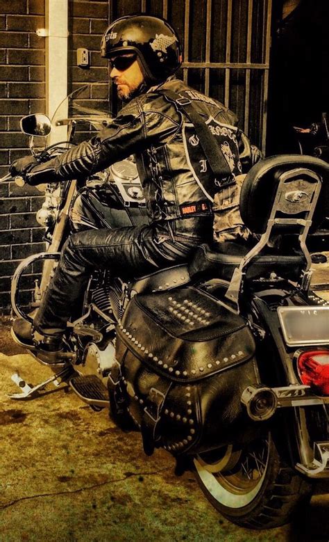 Brian Canham On His Harley Davidson Harley Davidson Harley Samurai