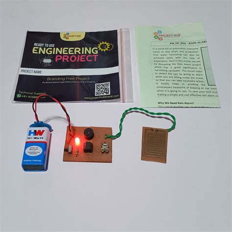 Engineering Project Rain Alarm On Handmade Pcb Project Hub