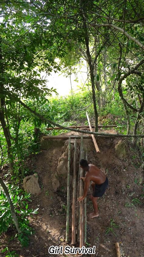 Survival Girl I Built Storey House And Kitchen On River In The Jungle