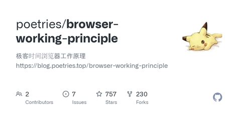 Github Poetriesbrowser Working Principle 极客时间浏览器工作原理 Blog