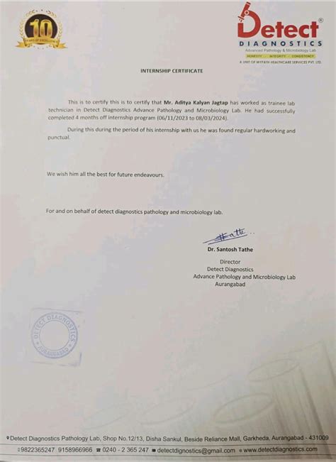 Aditya Jagtap On Linkedin Internship Microbiology Diagnostics