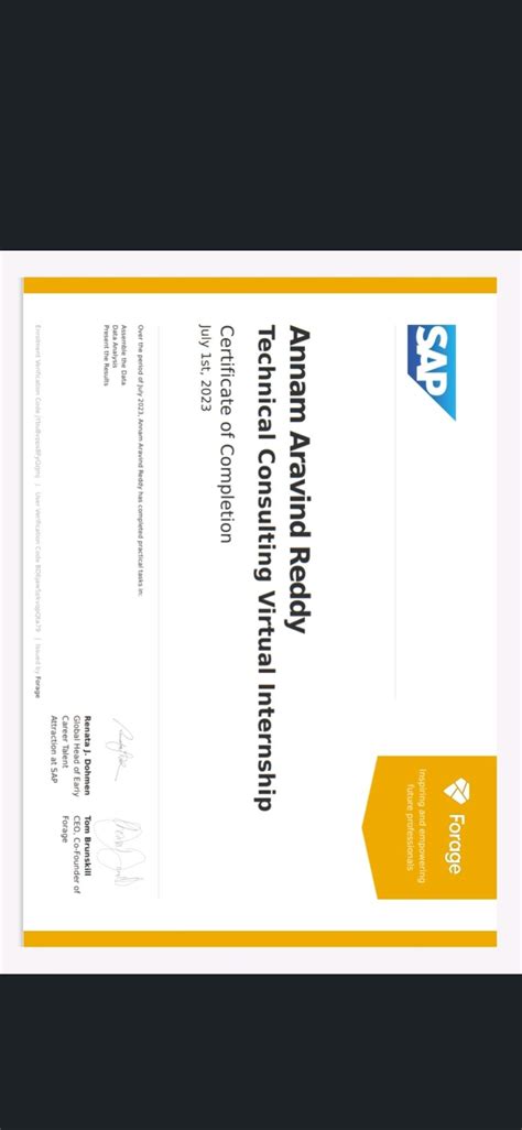 I Got New Internship Annam Aravind Reddy