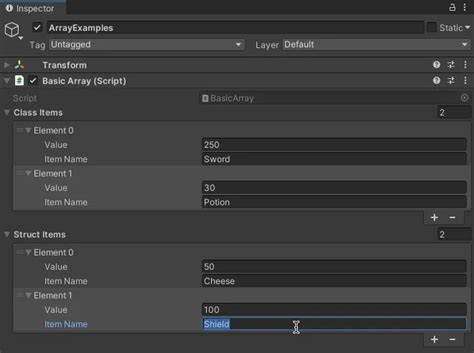 How To Use Arrays In Unity