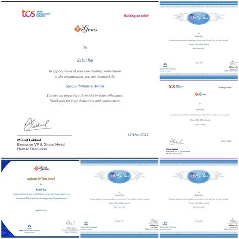 Happy To Receive These Tcs Gems Award In 2 Years Thanks Tata