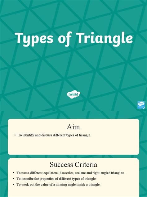 Types Of Triangle Powerpoint Pdf Triangle Elementary Geometry