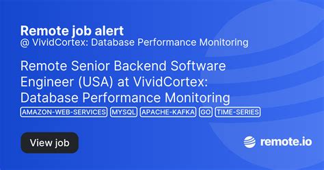 Remote Senior Backend Software Engineer Usa