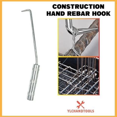 10 Manual Steel Bar Hook Hand Rebar Hook Wire Tie Up Construction Site