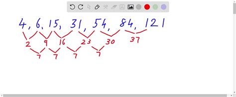 solved use the method of successive differences to determine the next