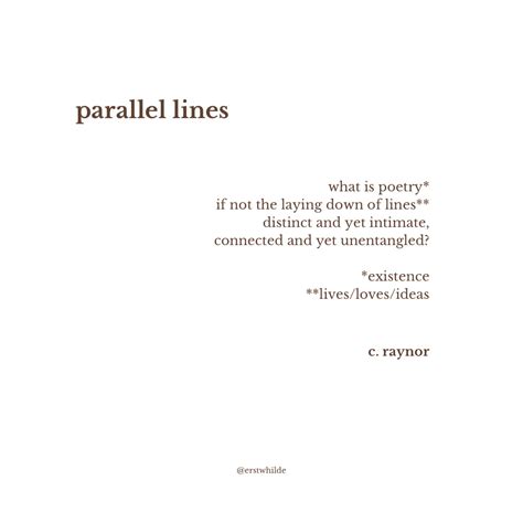 On Parallelism Poetry And Presence By Carreen Raynor