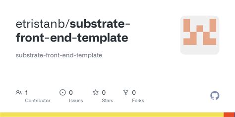 Github Etristanbsubstrate Front End Template Substrate Front End