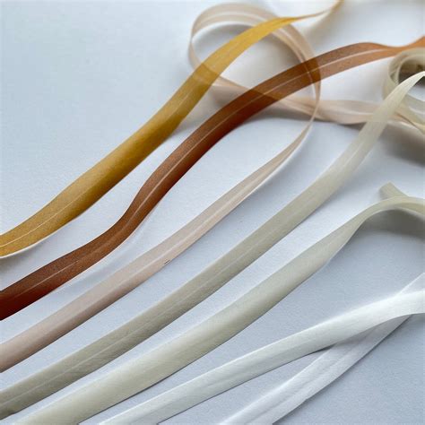Silk Organza Bias Binding Neutrals Kleins Haberdashery