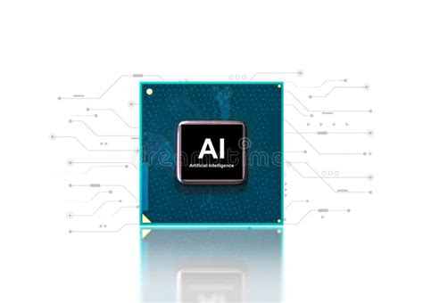 Ai Artificial Intelligence Concept Close Up Of Microprocessor On
