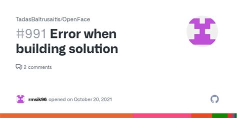 Error When Building Solution Issue TadasBaltrusaitis OpenFace GitHub