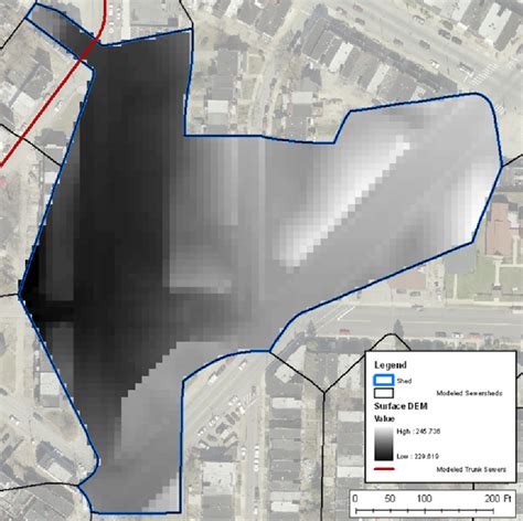 4 Raster Dem With Building Elevations Filtered Out Download Scientific Diagram