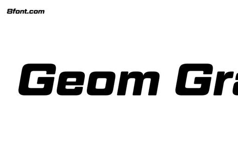 Geom Graphic W03 Bold Italic Free Font Download