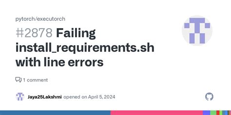 Failing Installrequirementssh With Line Errors · Issue 2878