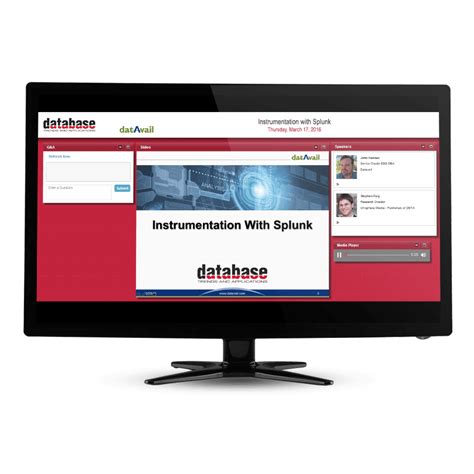 Instrumention With Splunk Database Monitoring Reporting Webinar