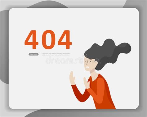 Landing Page Templates Error Page Illustration With People Characters Page Not Found Vector