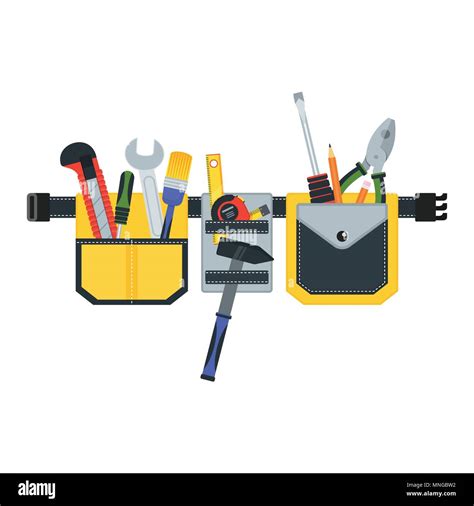 Tool Belt Stock Vector Images Alamy