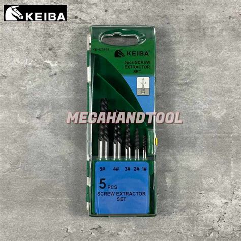 ชุดถอนเกลียวซ้าย รุ่น 5ตัว/ชุด KEIBA สำหรับถอนชิ้นงานที่หักหรือเสีย