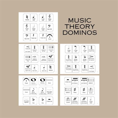 Music Theory Dominoes Music Dominoes School Games Learning Games