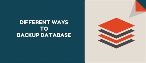 Different Ways To Backup Your Wordpress Database Backup Database Different