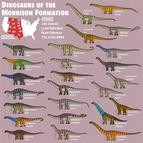 Morrison Formation Dinosaurs By Bestomator1 On Deviantart