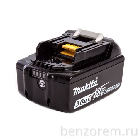 Аккумулятор для Makita BL1830 18В 3.0АЧ (артикул 197600-6) в г.