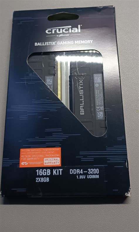 Crucial Ballistix Ddr4 16gb Kit 3200mhz Computers And Tech Parts And Accessories Computer Parts