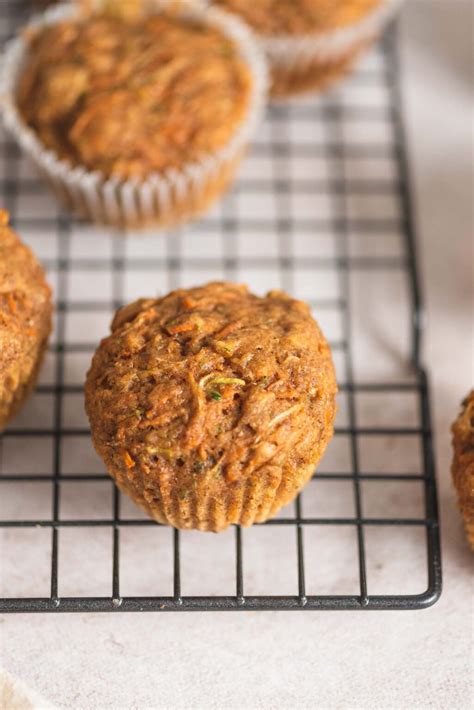 Easy Vegan Carrot Zucchini Muffins Running On Real Food