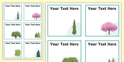 Editable Tree Peg Labels Teacher Made Twinkl