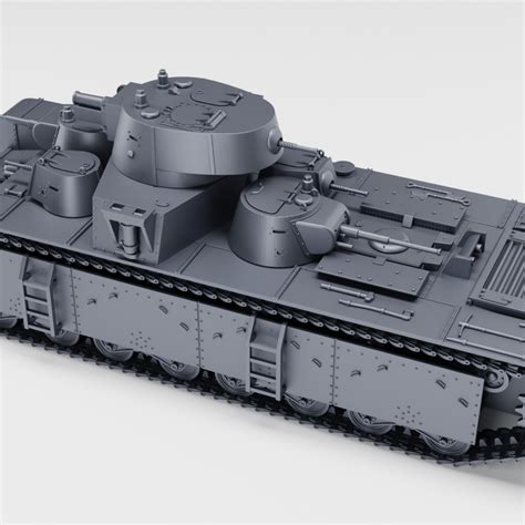 3d Printable T35 Heavy Tank Model 1938 Ussr Ww2 By Wargame3d