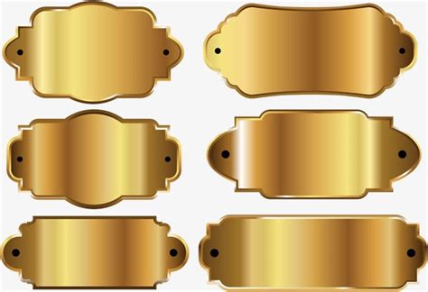 Gold Plaque Clip Art