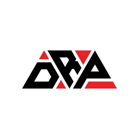 Drp Triangle Letter Logo Design With Triangle Shape Drp Triangle Logo