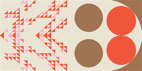 현대 추상 기하학적 벡터는 원 사각형 및 삼각형과 같은 간단한 요소와 모양을 가진 매끄러운 패턴입니다 그래픽 파스텔 컬러 미니멀리스트 배경 0명에 대한 스톡 벡터 아트 및