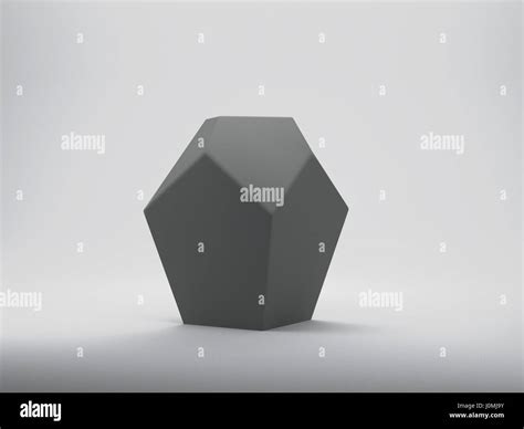 D Rendering Abstract Object Geometry Isolated On White Background Stock Photo Alamy