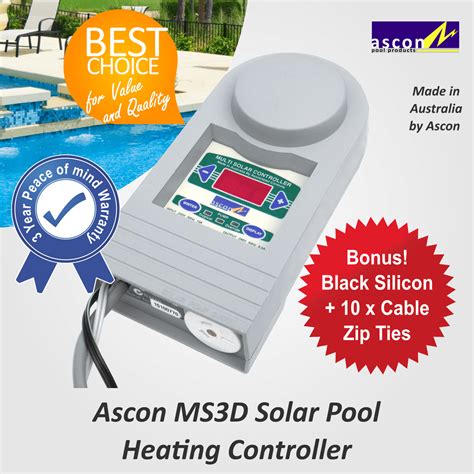 Solar Pool Heating System Digital Automatic Pump Controller Ms3d By