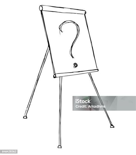 플립 차트 흰색 배경에 고립입니다 밑그림입니다 벡터 일러스트 레이 션 개념과 주제에 대한 스톡 벡터 아트 및 기타 이미지 개념과 주제 벡터 세로 구도 Istock