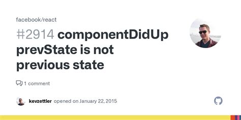 Componentdidupdate Prevstate Is Not Previous State · Issue 2914