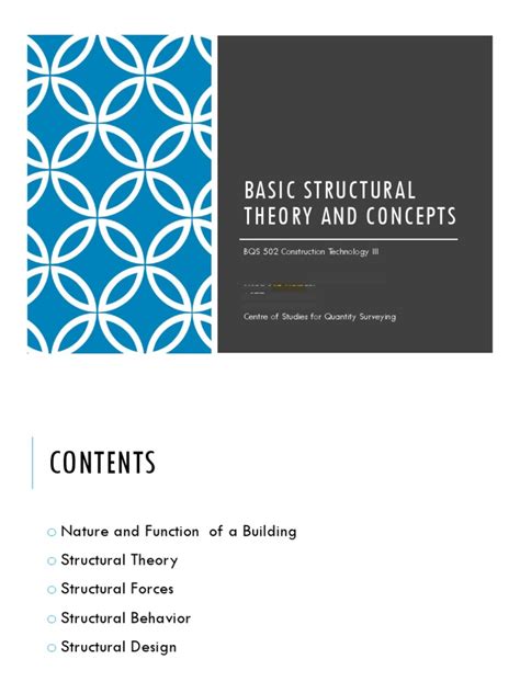 Bqs502 Basic Structural Theory And Concepts Pdf Force Beam Structure