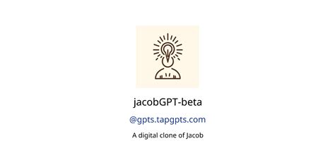 Jacobgpt Beta Gpts Features And Functions Examples And Prompts Gpt Store