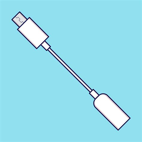 Type C Audio Adapter Vector Illustration Isolated Vector Art At Vecteezy