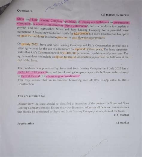 Solved Question 520 ﻿marks 36 ﻿markssteve And Sons