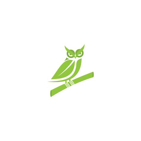 Búho Logo Icono Proteger Ala Creativo Moderno Diseño Búho Logo Con